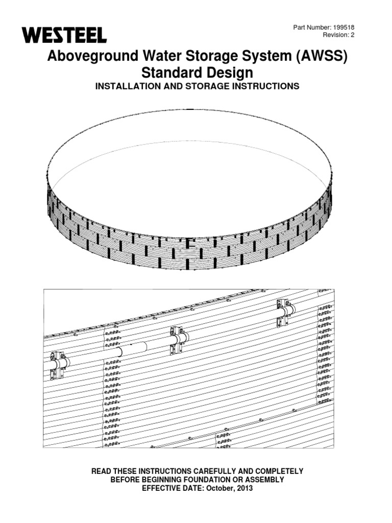 Aboveground Water Storage System (AWSS) Standard Design: Installation ...