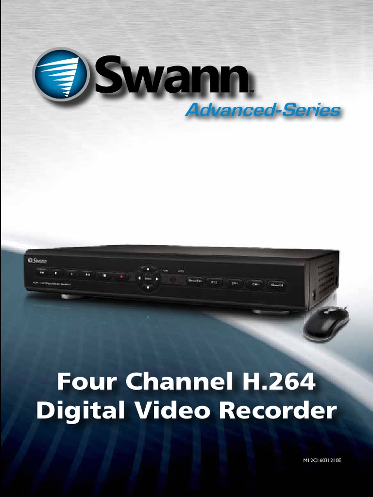 Four Channel H.264 Digital Video Recorder: Advanced-Series | PDF | Ip ...