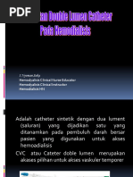 Teknik Perawatan CDL Pada Pasien HD - Ns. Didin. Rasidin, S.Kep | PDF