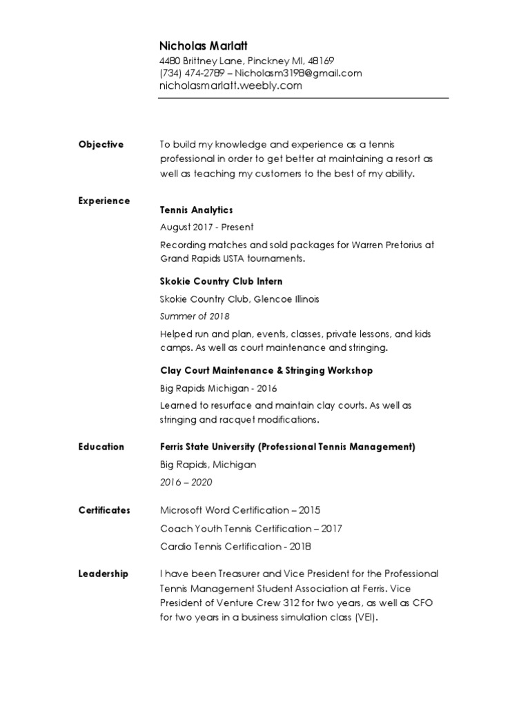 2018 Resume | PDF