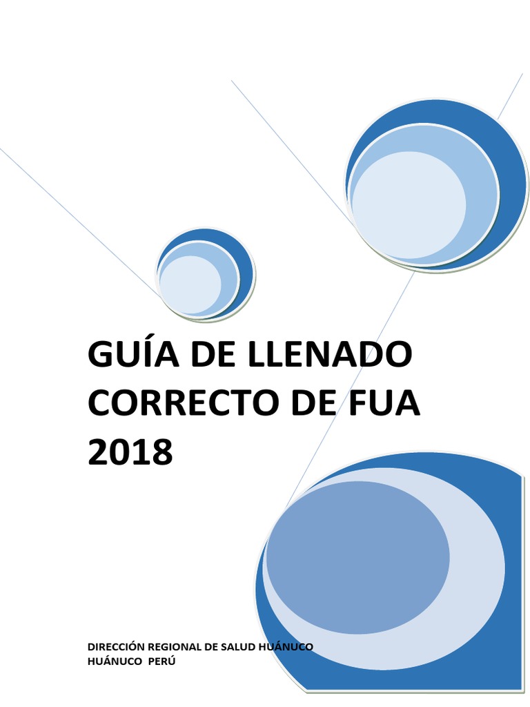 Guia para El Correcto Llenado de FUA | PDF | Ciencias de la Salud | Cuidado de la salud
