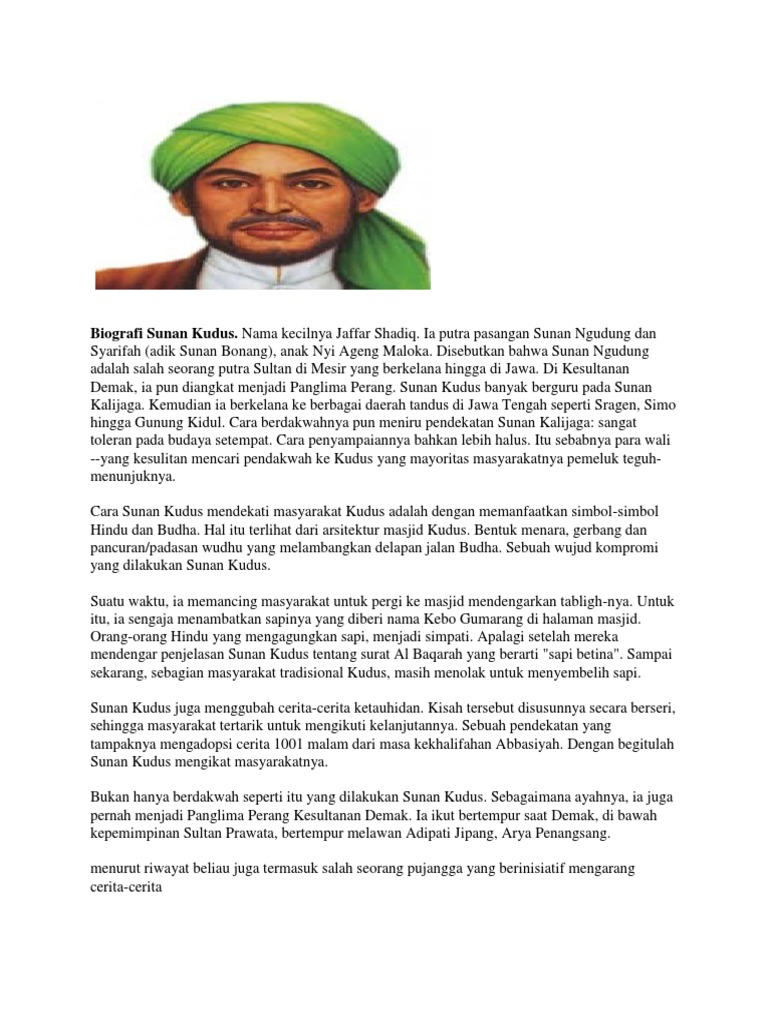 Biografi Sunan Kudus | PDF