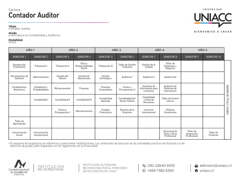 Uniacc Caud | PDF | Contador | Contabilidad
