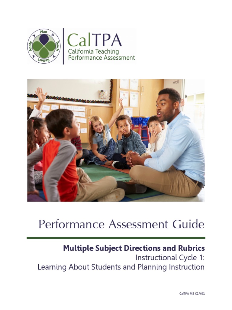 CalTPA C1 AssessmentGuide MS | PDF | Lesson Plan | Teachers