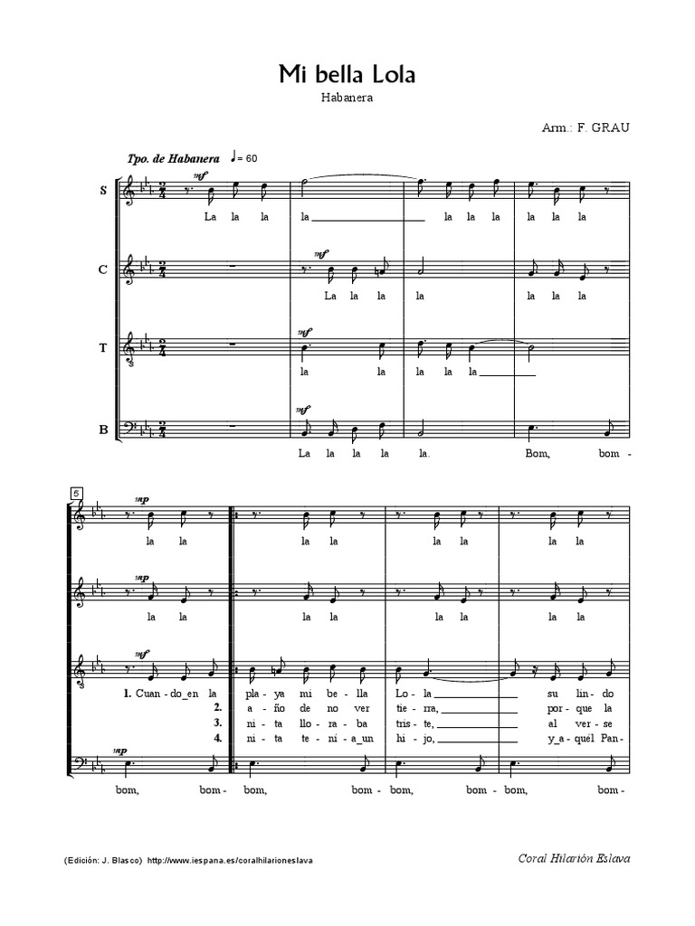 La Bella Lola PDF | PDF