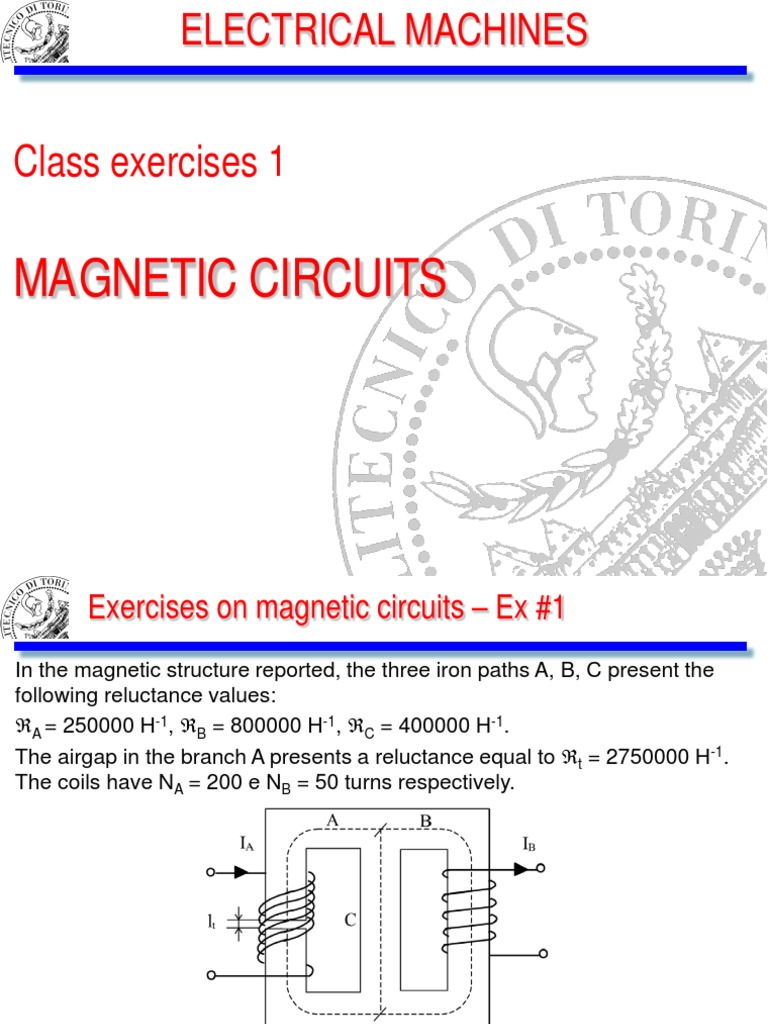 Exercises On ELECTRICAL MACHINES | PDF | Electric Motor | Transformer