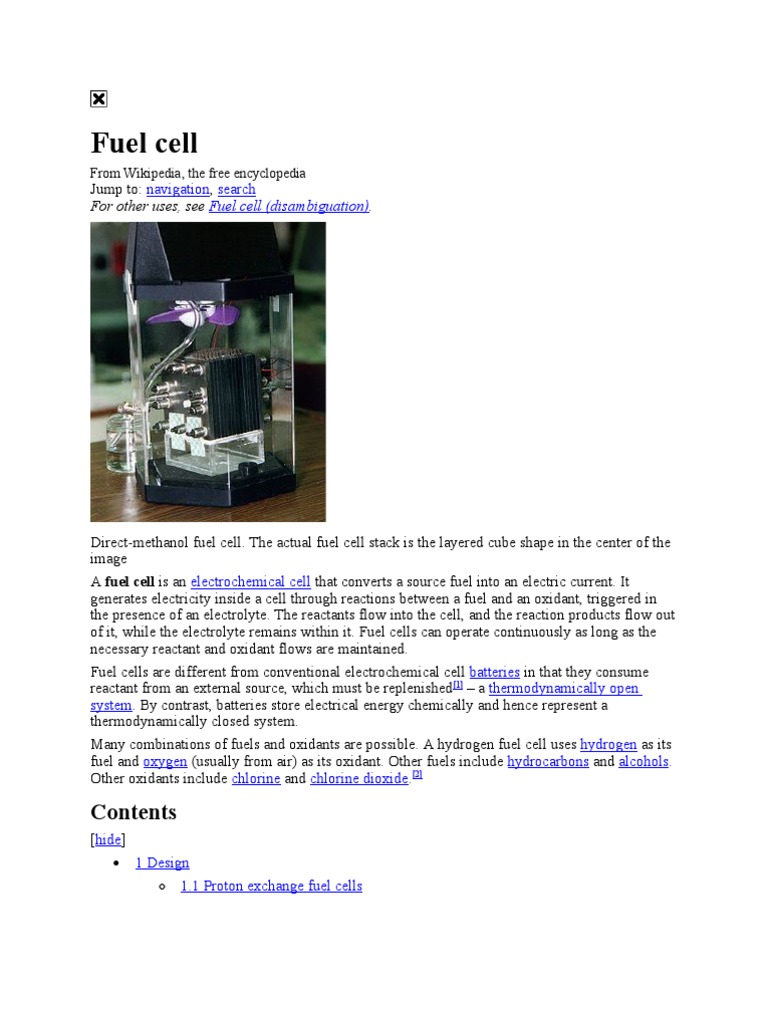 Fuel Cell | PDF
