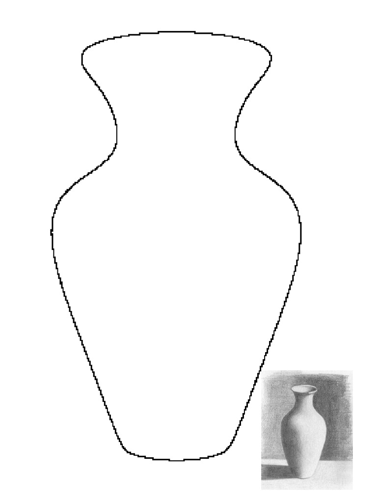 Vase Outline For Shading | PDF