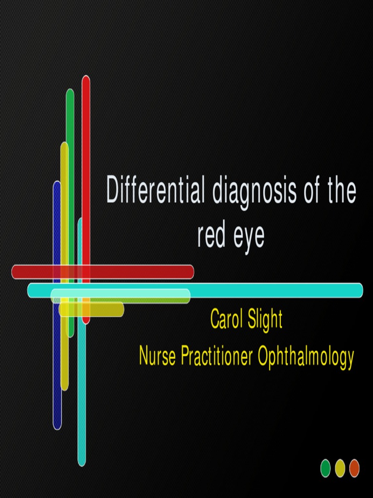 Differential Diagnosis of The Red Eye PDF | PDF | Glaucoma | Cornea