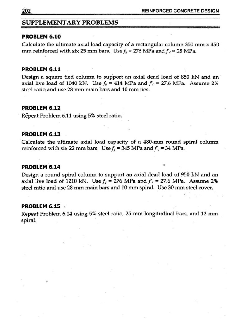 Chapter 6 Axially Loaded Columns | PDF