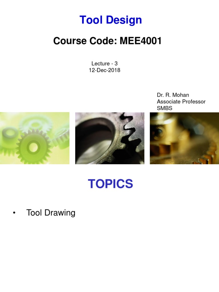 Lecture 4 - Tool Drawings, Fits & Tolerances and Surface Finish | PDF ...