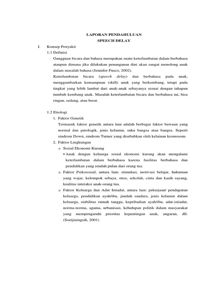 6 LP Speech Delay | PDF