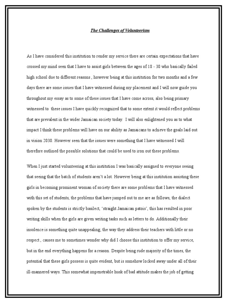 Community Service Reflection Number 3 | PDF | Empowerment | Reason