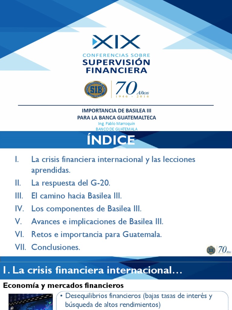 Basilea III y su Impacto en Guatemala | PDF | Basilea Iii | Industrias ...