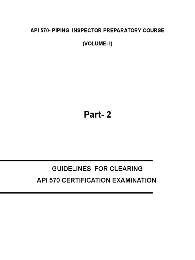 API 570 Exam Prep Course Guide | PDF | Multiple Choice | Test (Assessment)