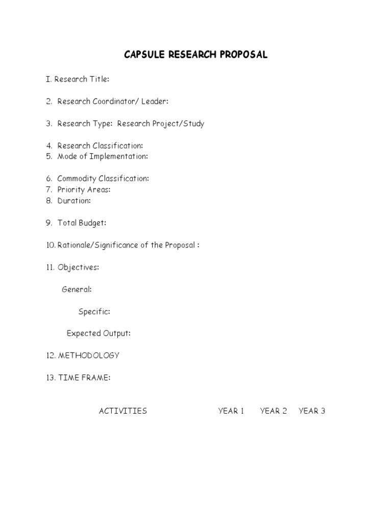 Capsule Proposal | PDF