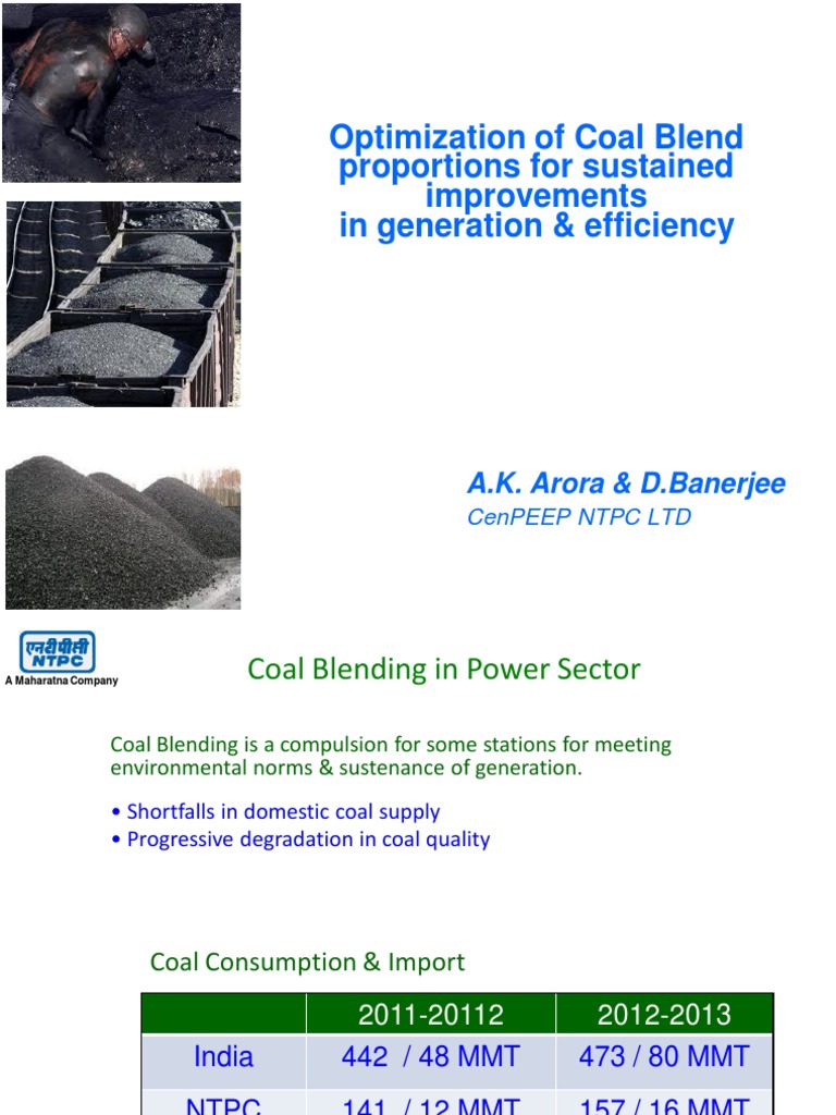 Optimization of Coal Blending Proportions for Improved Power Plant ...