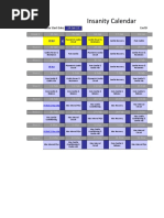 INSANITY Max 30 Workout Calendar | PDF | Physical Fitness | Physical ...