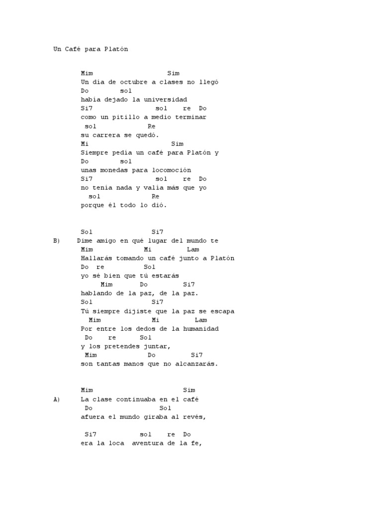 Un Café para Platón | PDF
