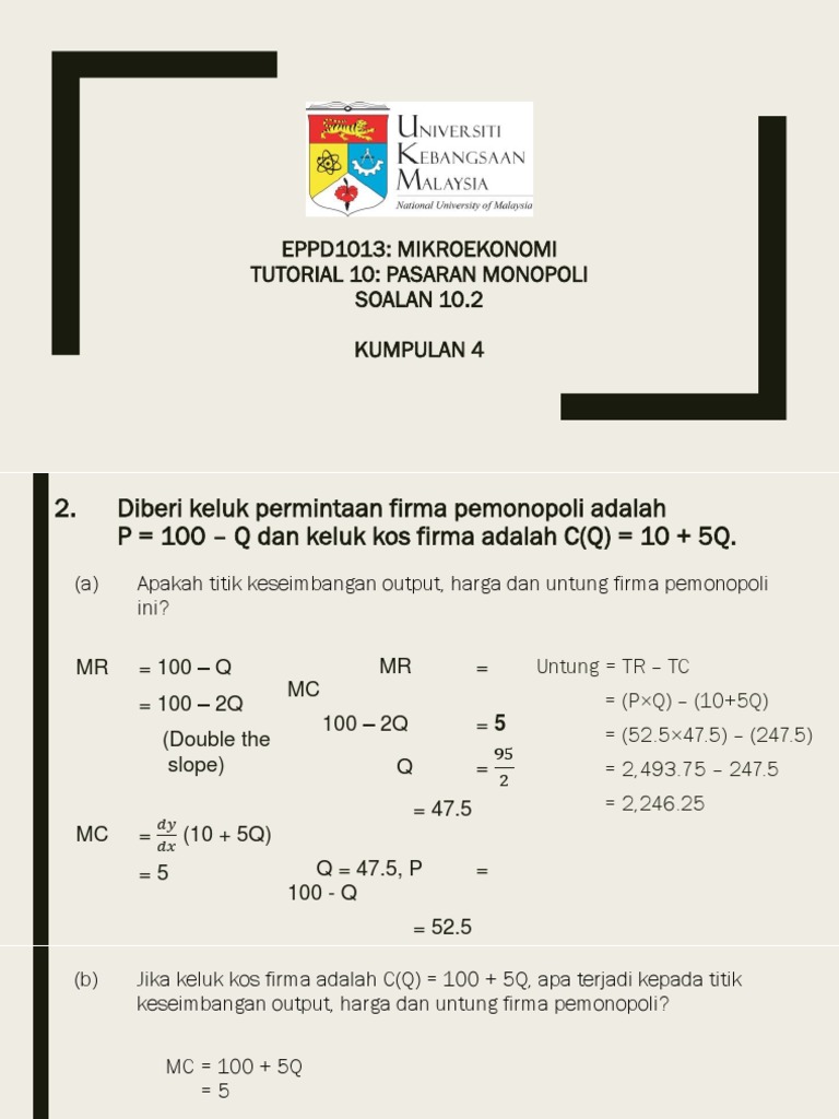 Eppd1013 Tutorial 10 | PDF