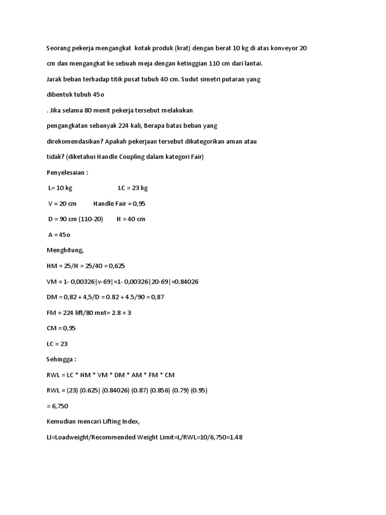 Contoh Kasus RWL | PDF