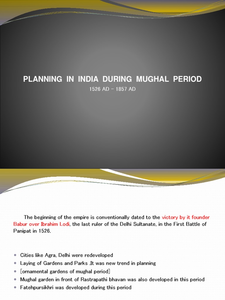 Mughal Urban Planning and Cities | PDF | Architectural Styles