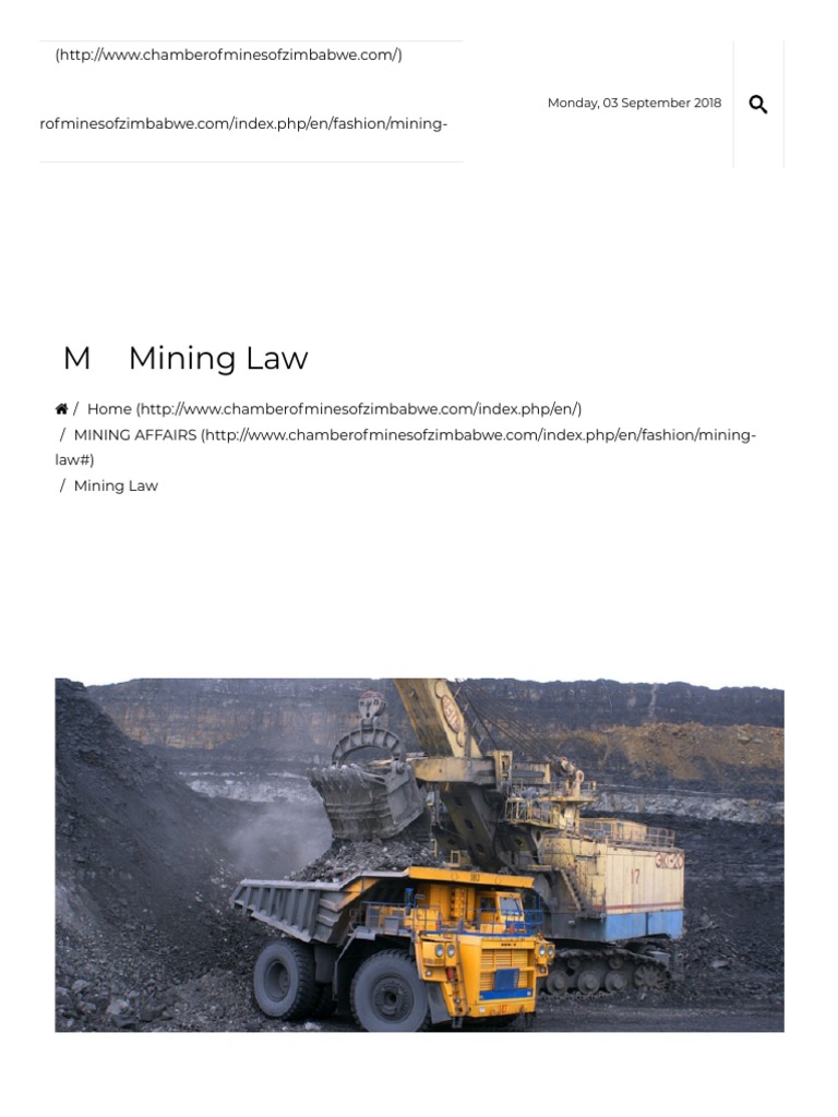 Mining Law | PDF | Mineral Rights | Mining