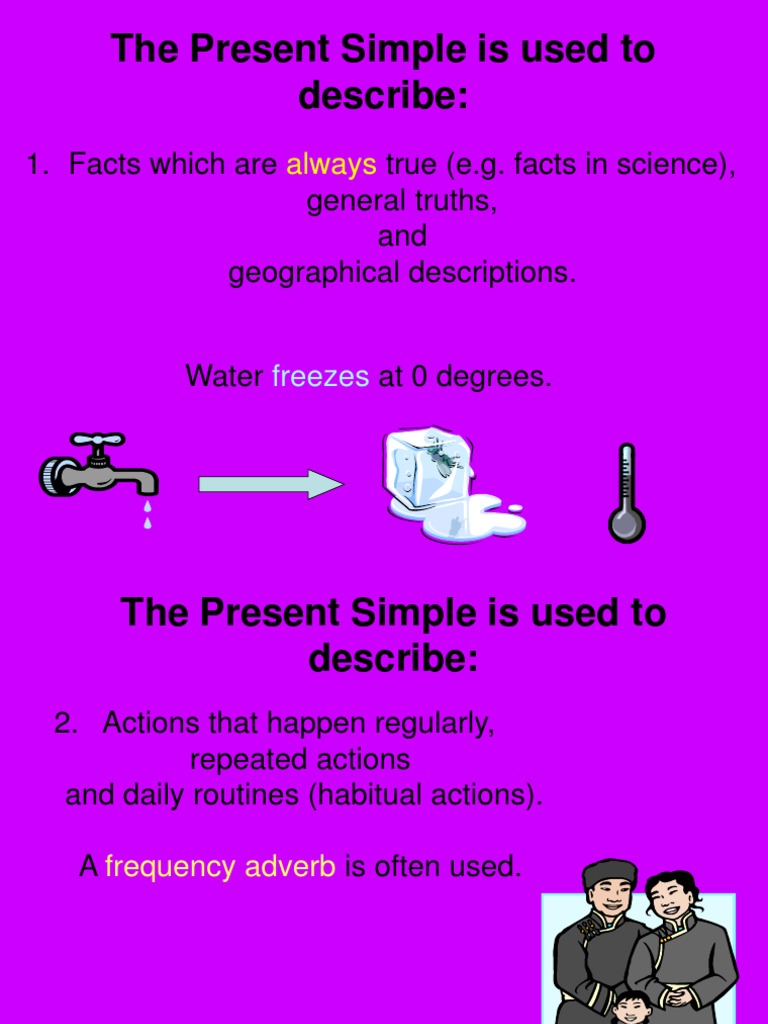 The Present Simple Powerpoint | PDF | Linguistic Typology | Language ...
