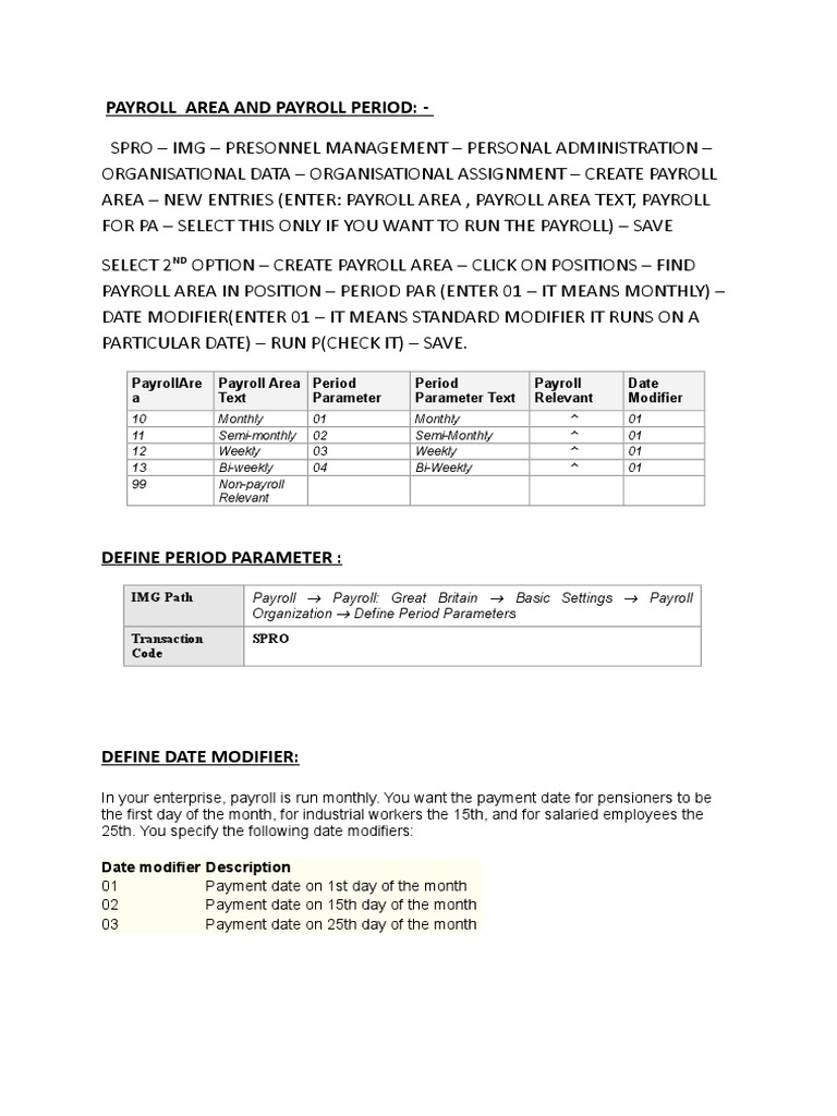 Payroll - Configuration - V0 01 | PDF | Payroll | Paycheck