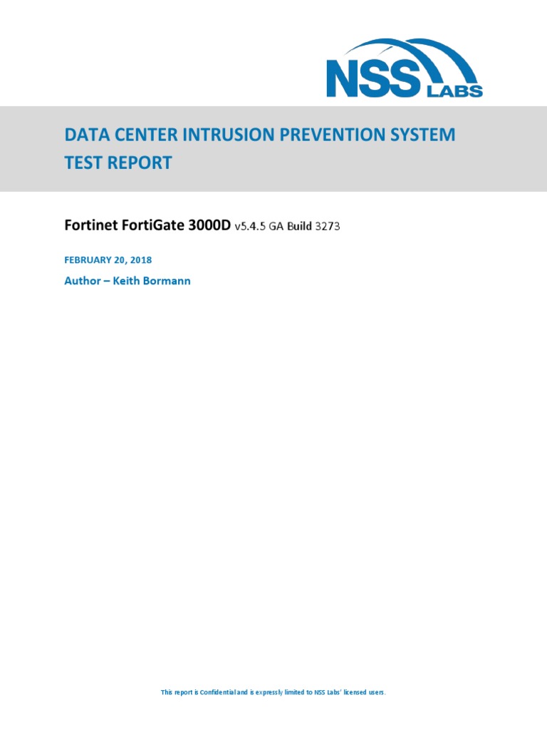 Fortinet FortiGate 3000D Test Report | PDF | Data Center | I Pv6
