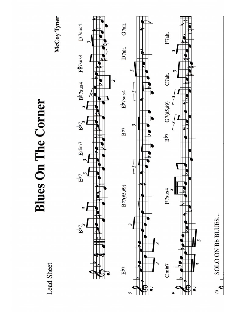 Blues On The Corner Mccoy Tyner Pdf