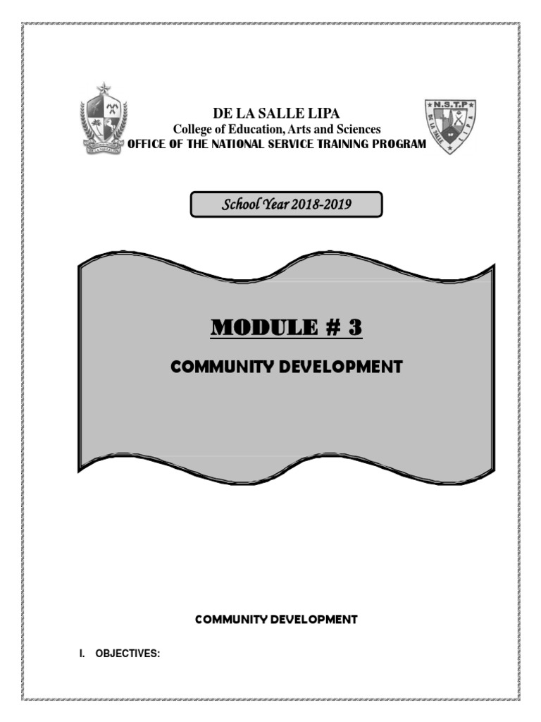 18-19 Module 3 Comm Dev | PDF | Needs Assessment | Community