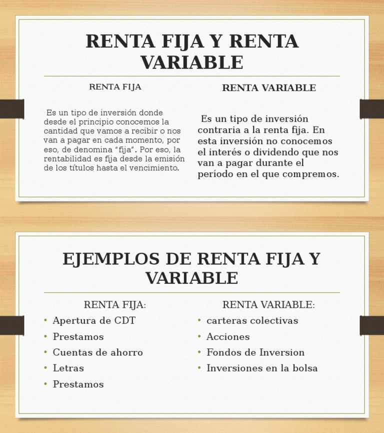 Renta Fija y Renta Variable | PDF
