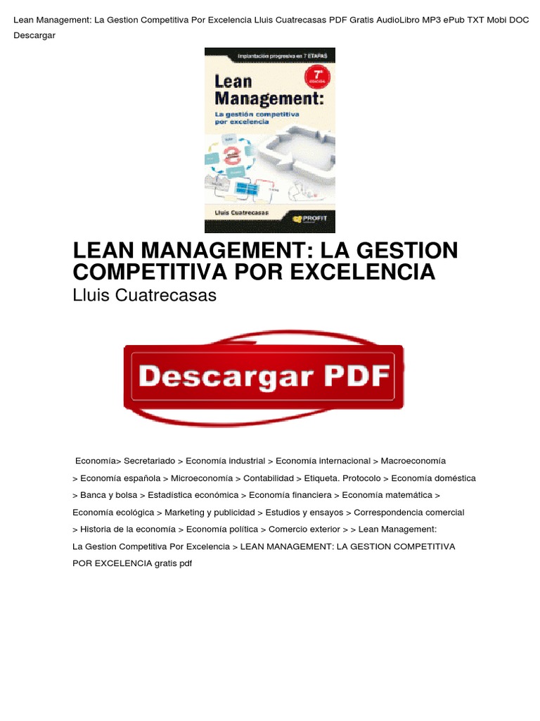 Lean Management | PDF | Economias | Business