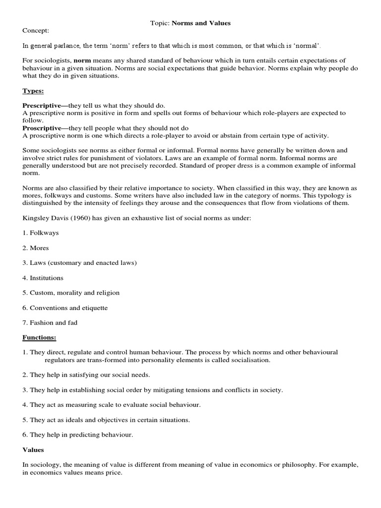 Types: Prescriptive-They Tell Us What They Should Do | PDF | Value ...