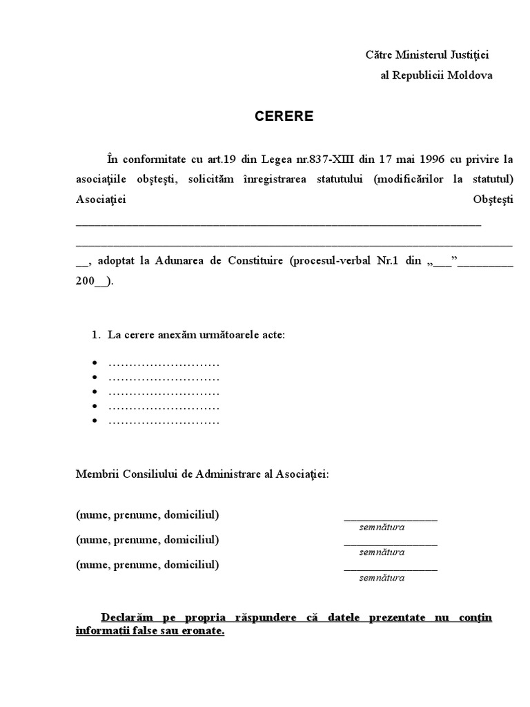 Model de Cerere | PDF