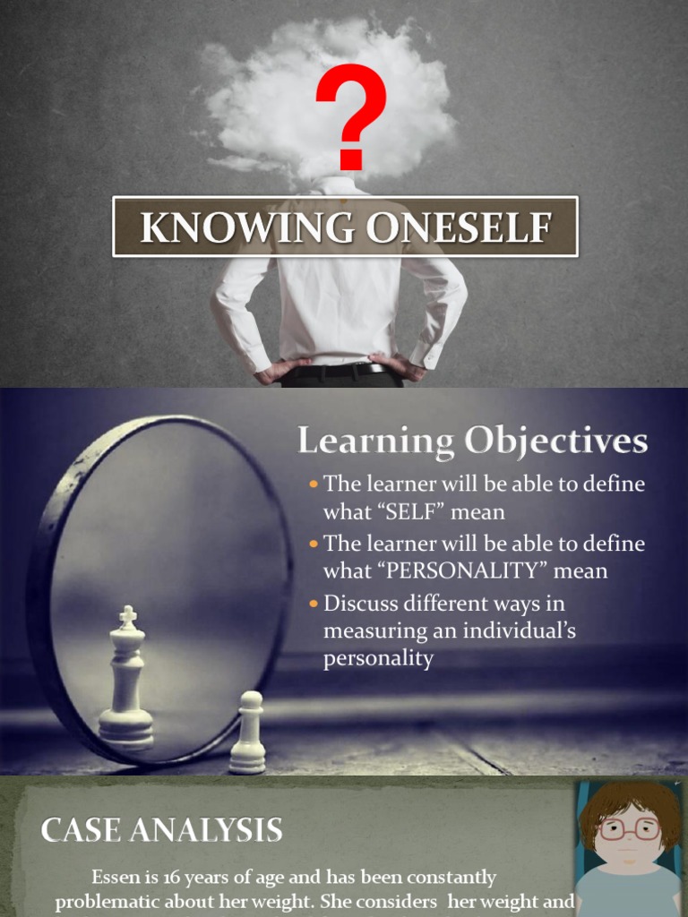 Chapter 2 (Knowing Oneself) - Personal Development SHS | PDF | Thought | Affect (Psychology)