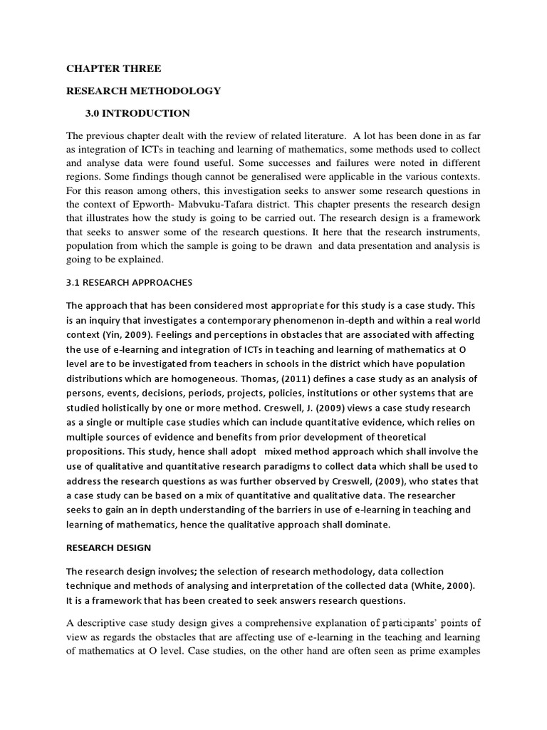 Chapt 3 Edited | PDF | Case Study | Qualitative Research