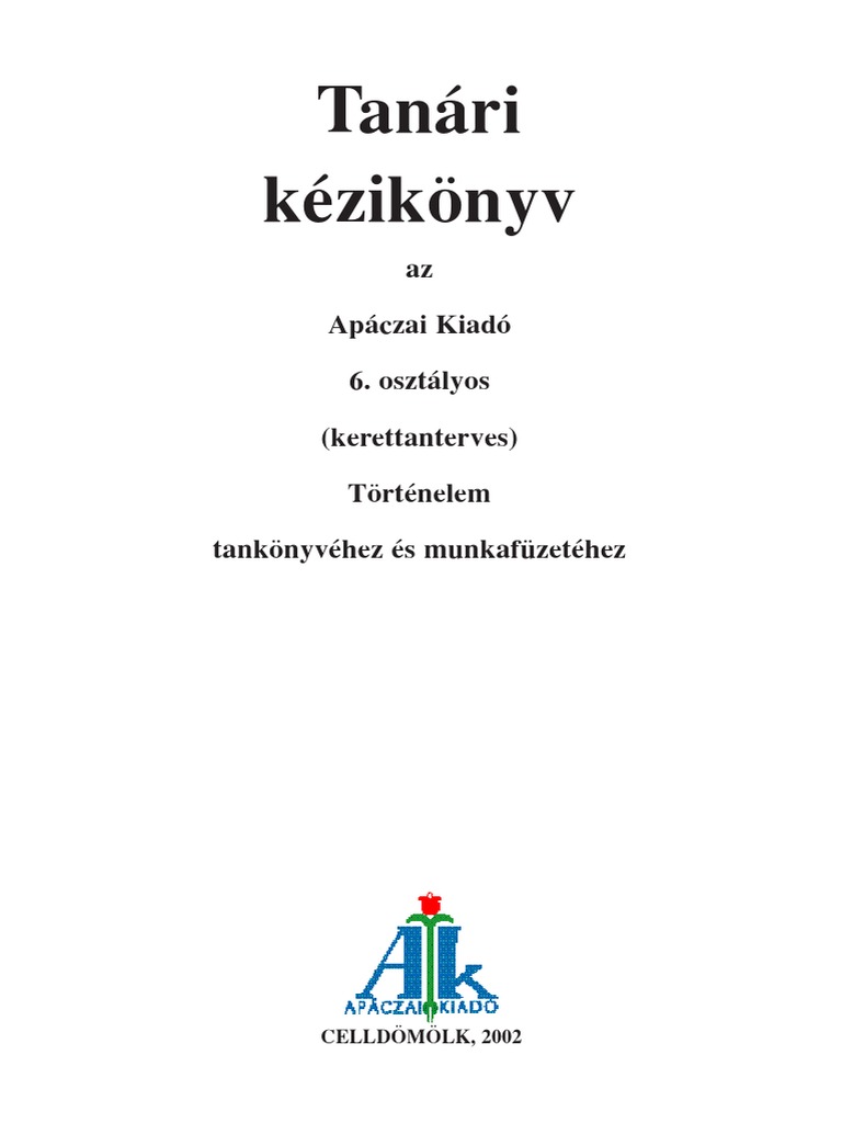 6.-Oszt - Kézikönyv Töri PDF | PDF