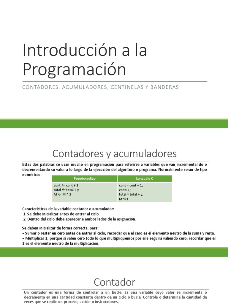 03 Contadores-Acumuladores - Tarea PDF | PDF | Lenguaje de programación ...