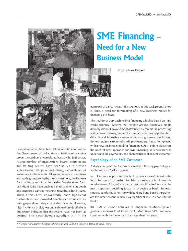 New Business Model for SME Financing | PDF