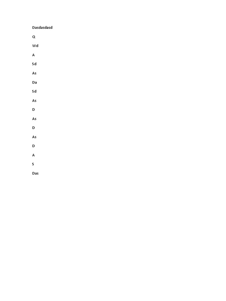 Dasdasdasd Q WD A SD As Da SD As D As D As D A S Das | PDF