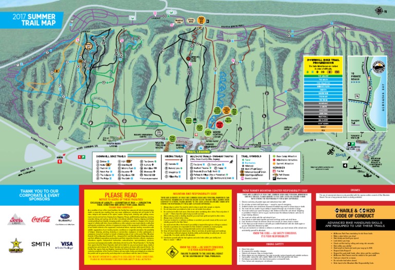 17blue SummerTrailMap | PDF | Trail | Land Transport