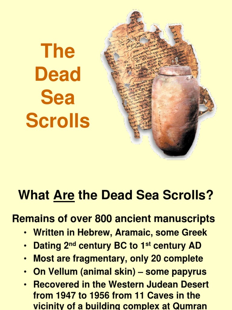 The Dead Sea Scrolls | PDF | Dead Sea Scrolls | Bible