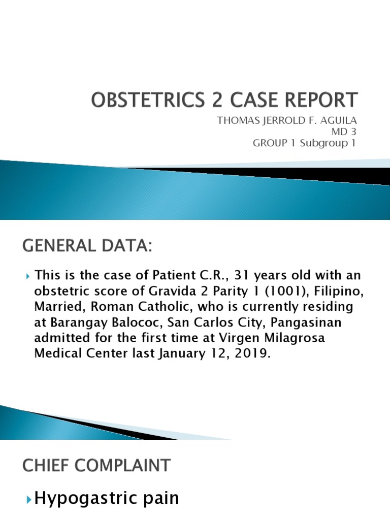 OB Report Jerrold Aguila | PDF | Preterm Birth | Childbirth