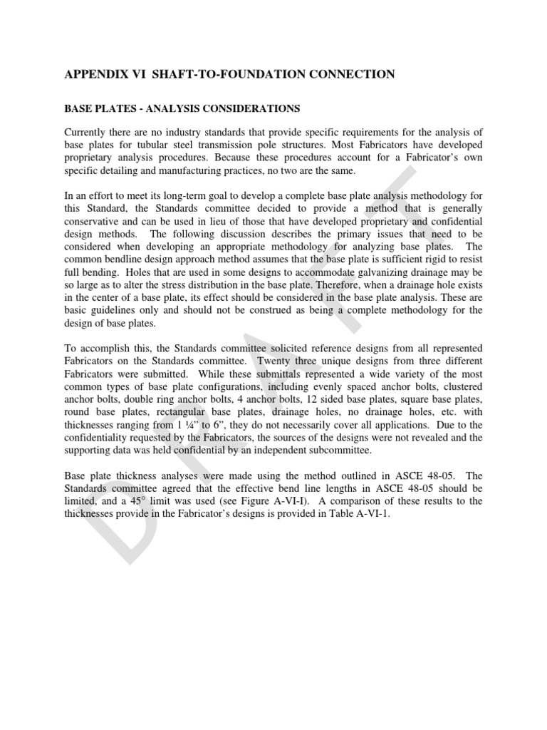 Asce 48-10 Appendix Vi (Draft) | Download Free PDF | Structural Steel ...