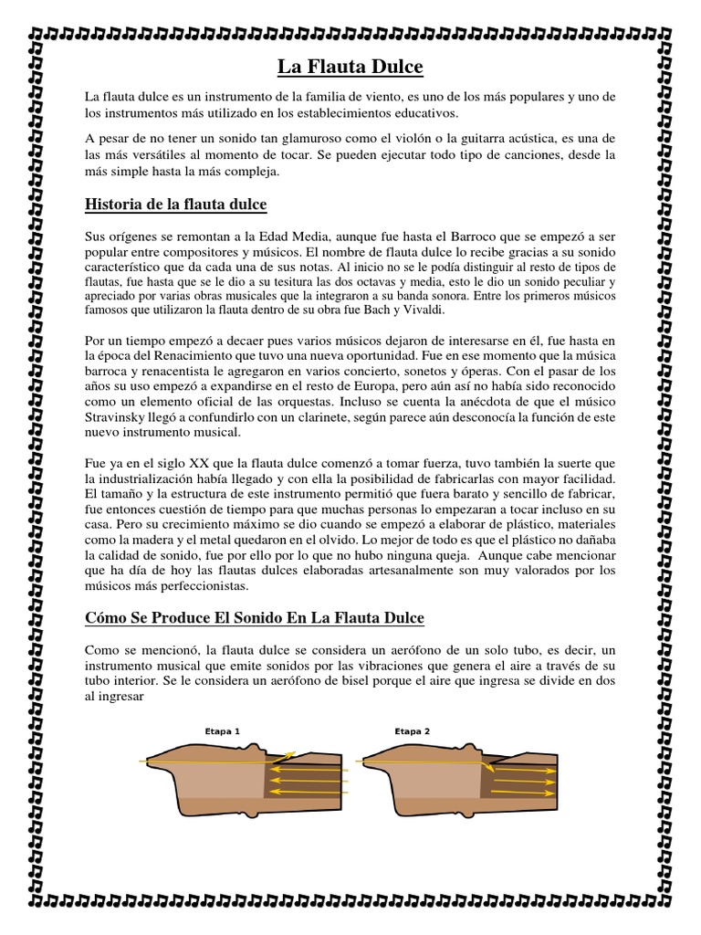 La Flauta Dulce | PDF | Flauta | Grabadora (instrumento musical)