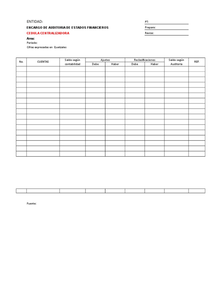 Formato Auditoria de Bonos | PDF
