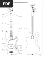 Fender Jazz Bass Templates | PDF | Bass Guitar | Chordophones