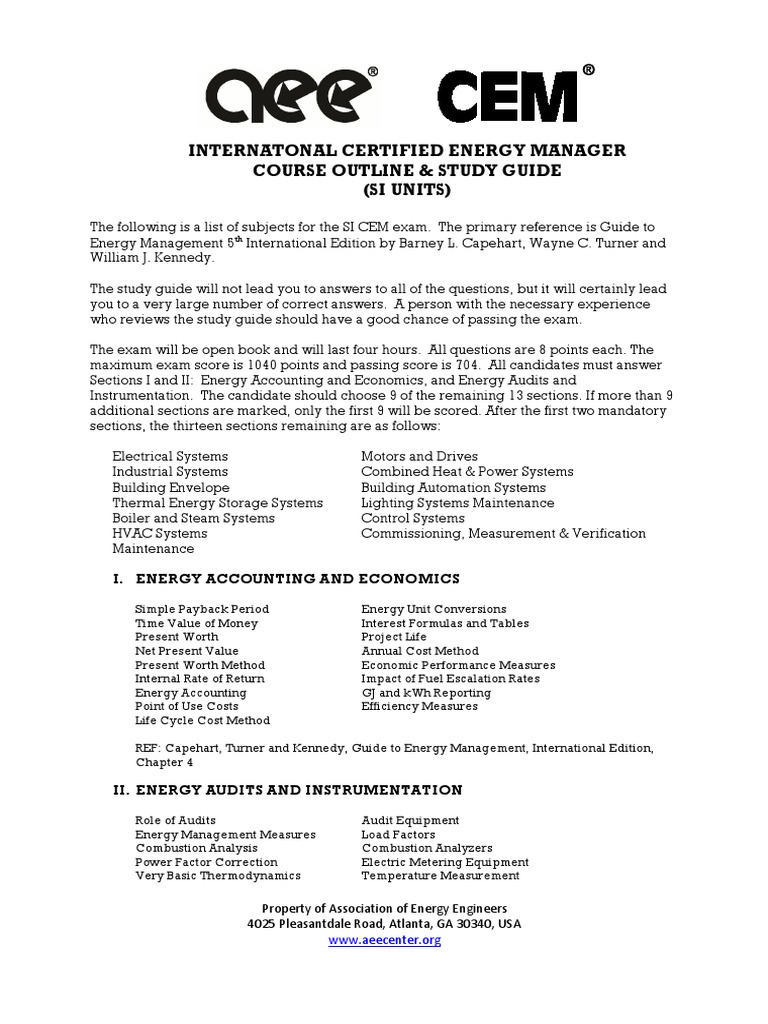 CEM Outline PDF | PDF | Hvac | Engines